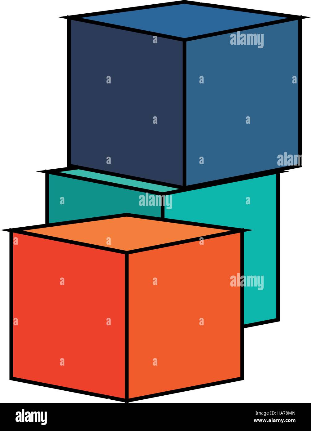 Isolated block toy design Stock Vector Image & Art - Alamy