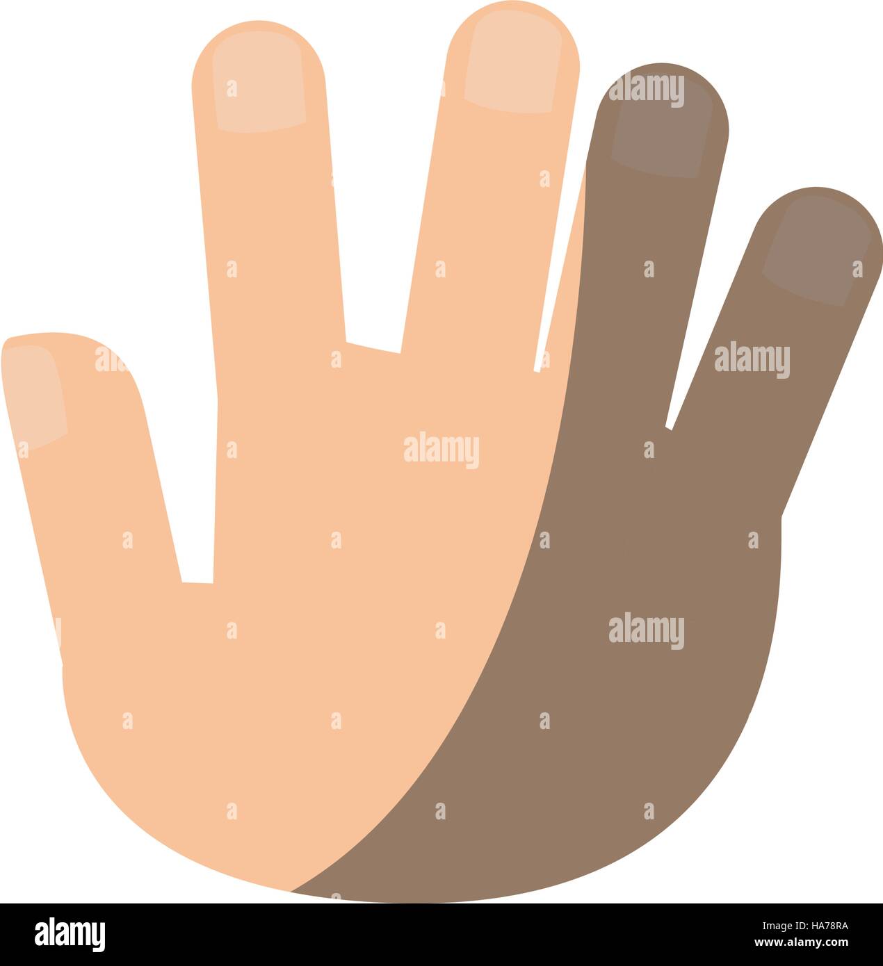 Isolated human hand design Stock Vector Image & Art - Alamy
