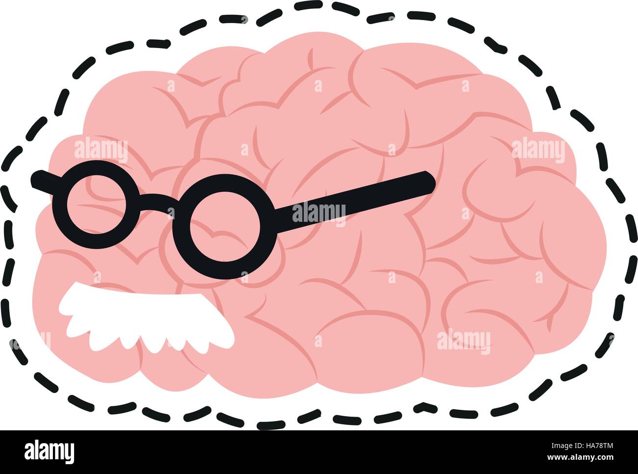 Isolated brain cartoon design Stock Vector Image & Art - Alamy