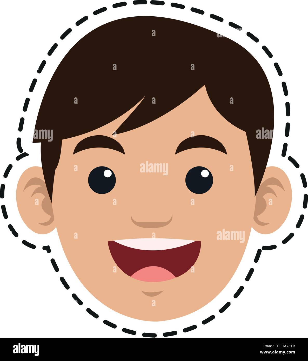 Isolated boy cartoon head design Stock Vector Image & Art - Alamy