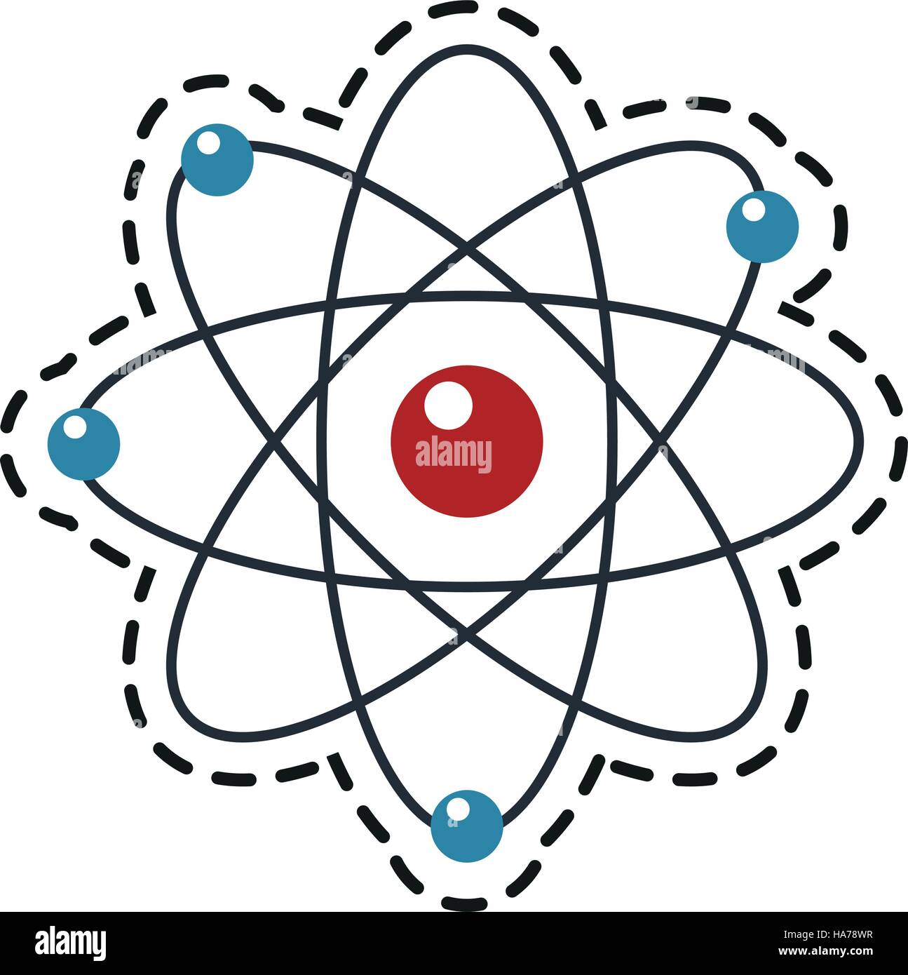 Isolated atom design Stock Vector Image & Art - Alamy