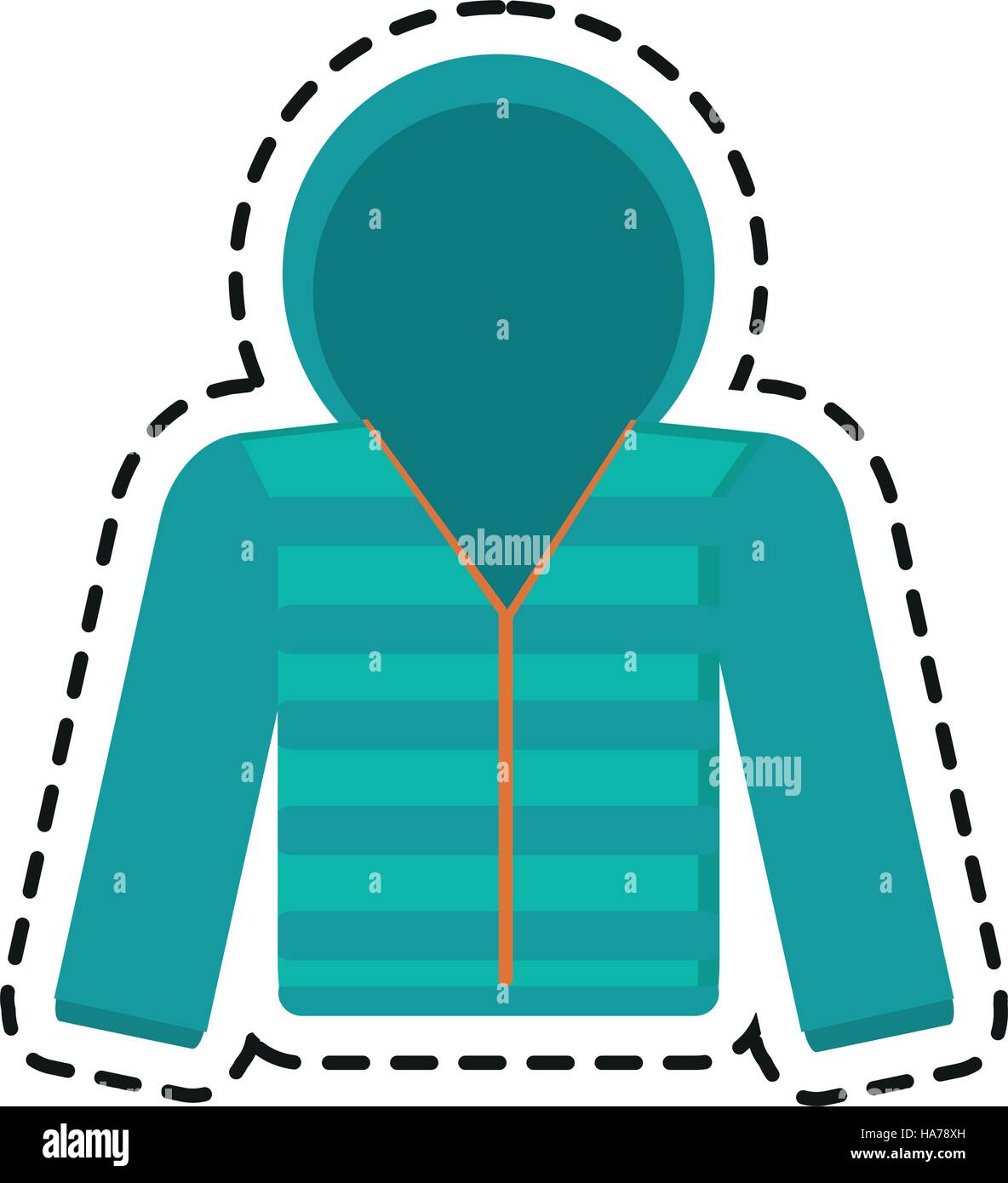 Isolated winter jacket design Stock Vector Image & Art - Alamy