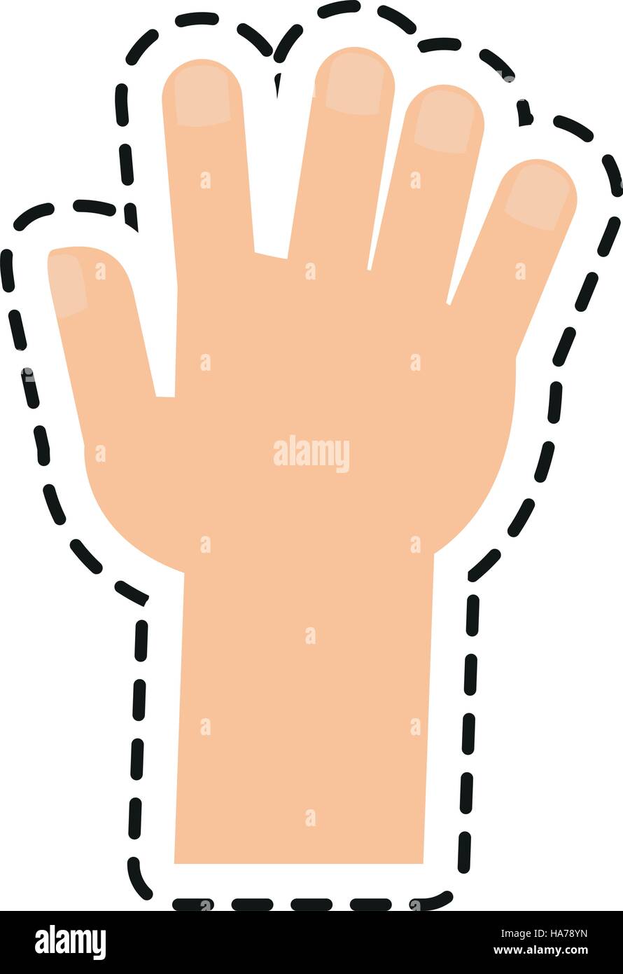 Isolated human hand design Stock Vector Image & Art - Alamy