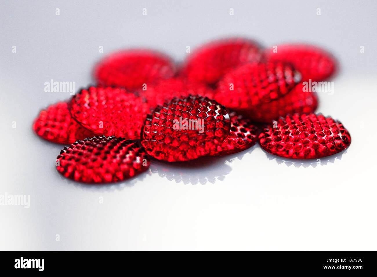 A red jewel - Ruby type Stock Photo - Alamy