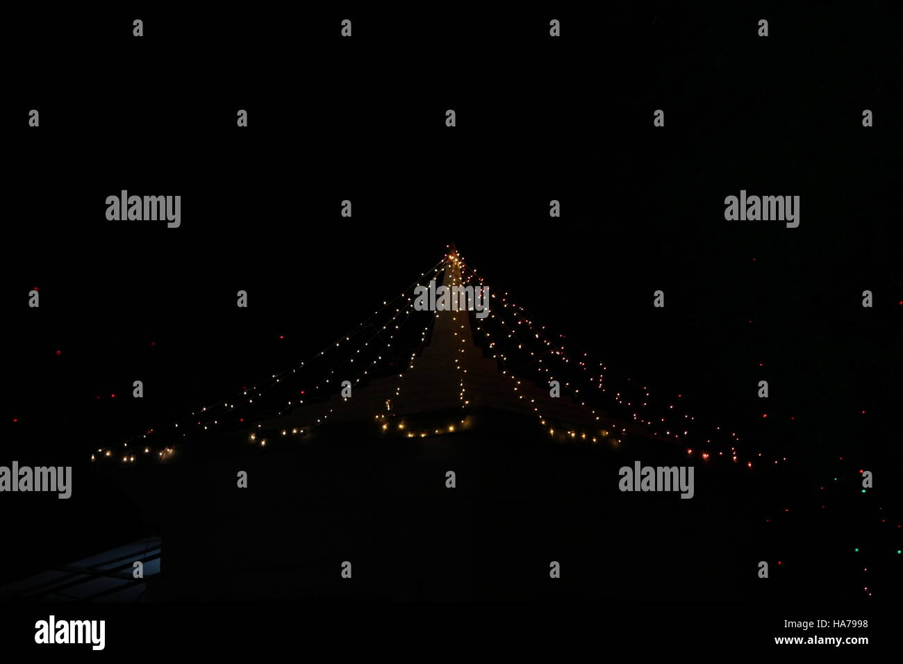 Christmas or Diwali tree lighting ceremony Stock Photo - Alamy