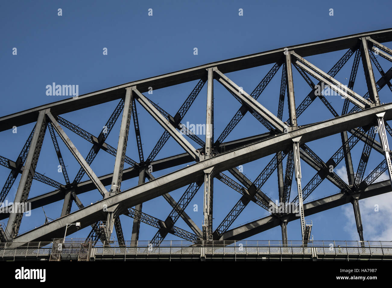 A close up of a section of the Sydney Harbour Bridge Stock Photo - Alamy