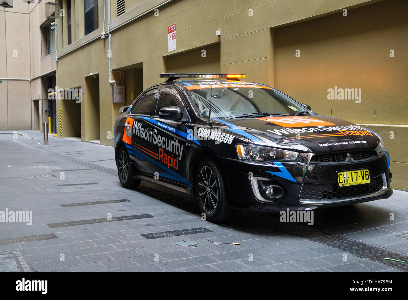 A Wilson Security response car in Sydney Stock Photo - Alamy
