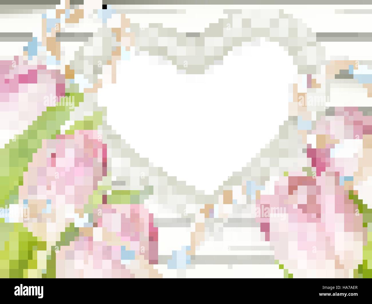 Pink fresh spring flowers background. EPS 10 Stock Vector Image & Art ...