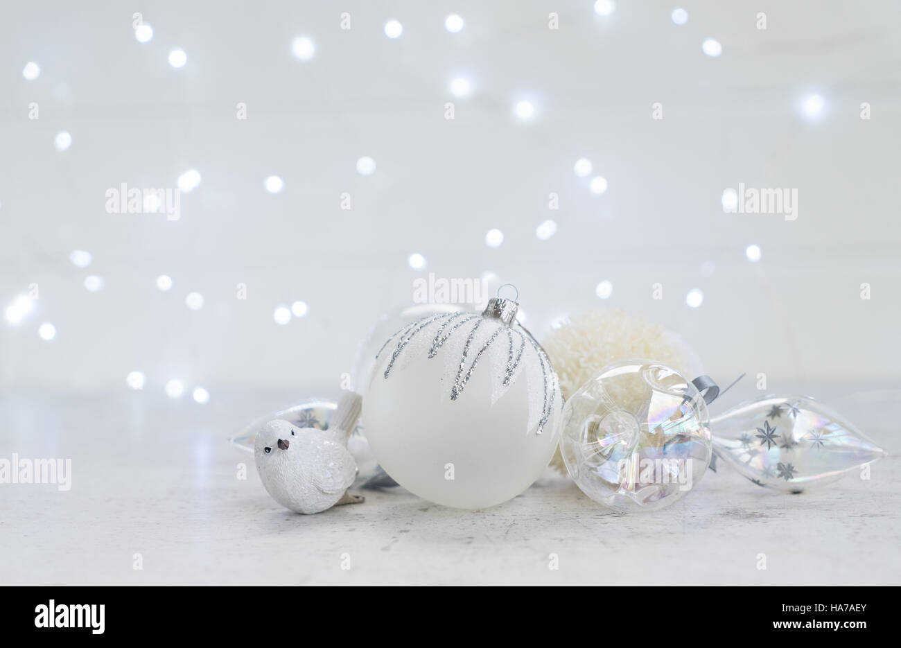 White christmas with snow Stock Photo - Alamy
