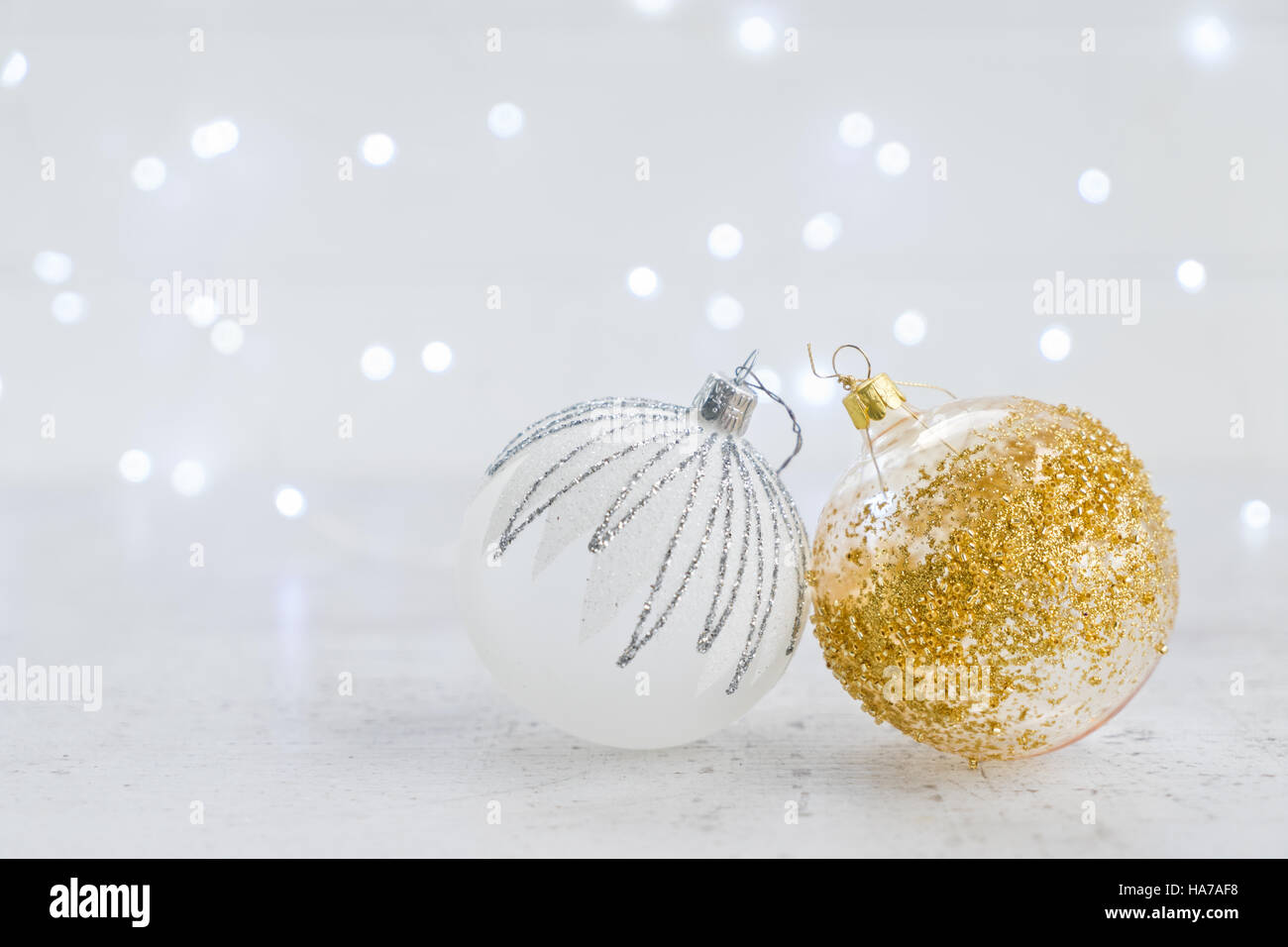 White christmas with snow Stock Photo - Alamy