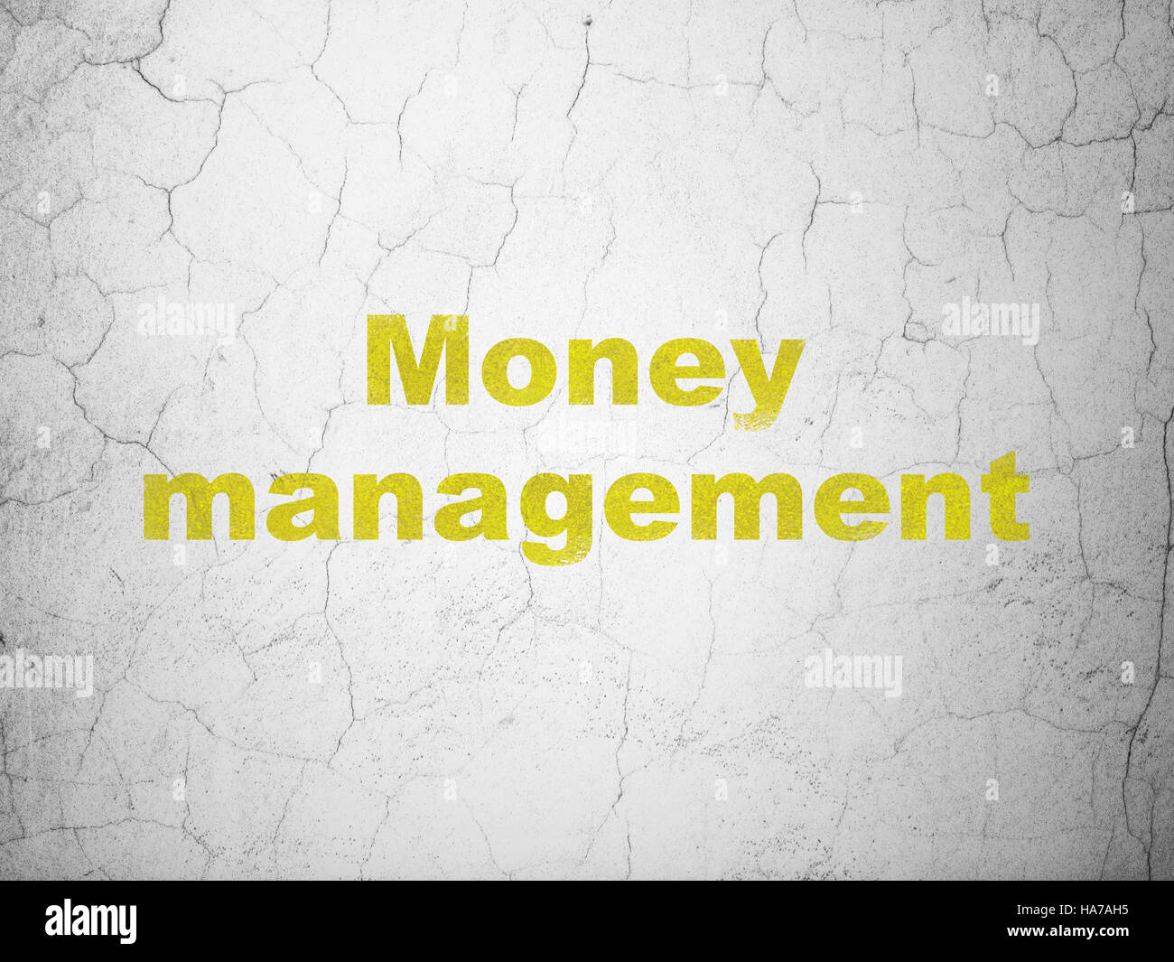 Currency concept: Money Management on wall background Stock Photo - Alamy