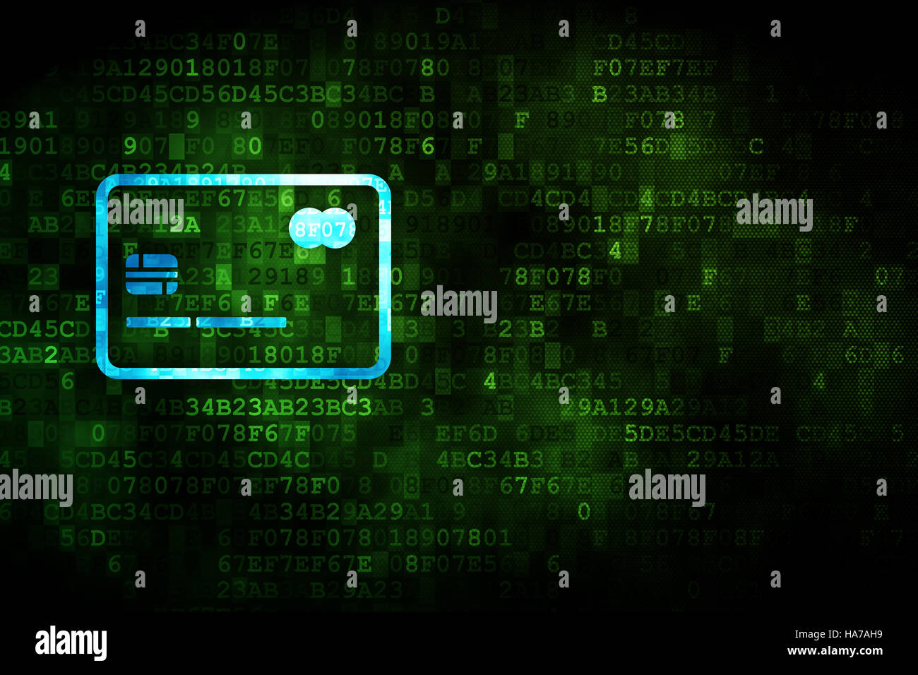 Banking concept: Credit Card on digital background Stock Photo - Alamy