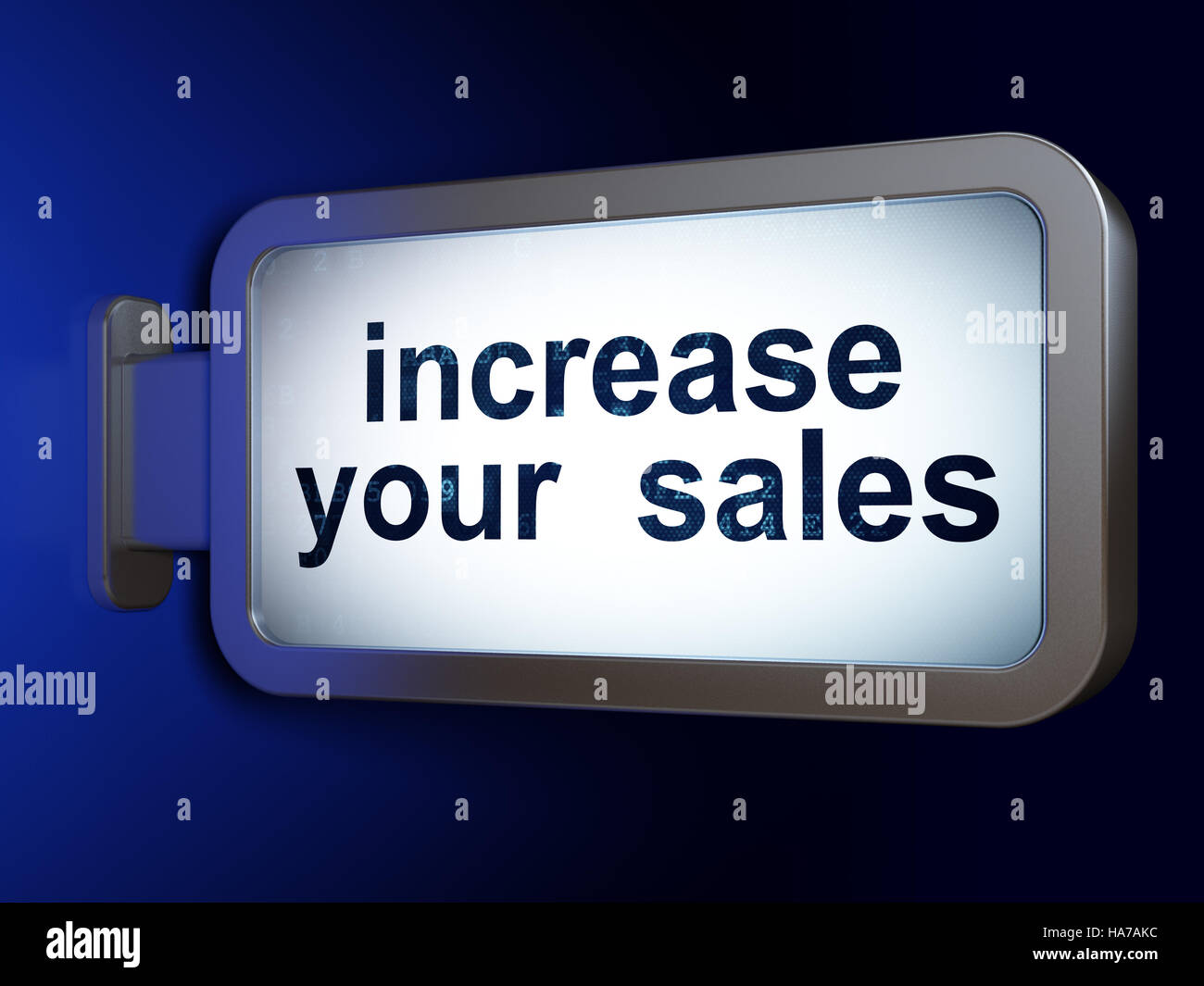 Business concept: Increase Your Sales on billboard background Stock ...