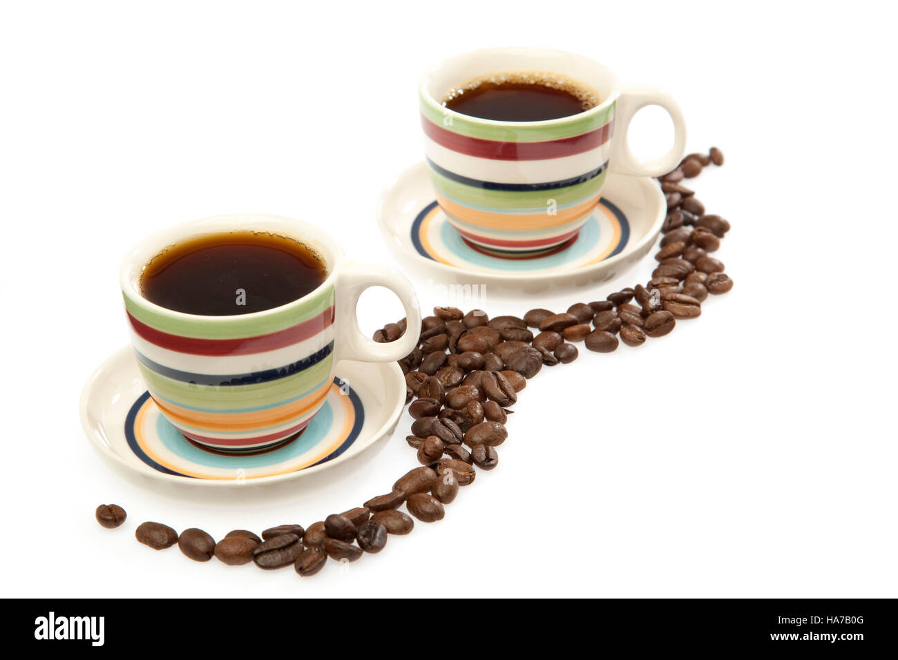 coffee with coffee beans Stock Photo - Alamy
