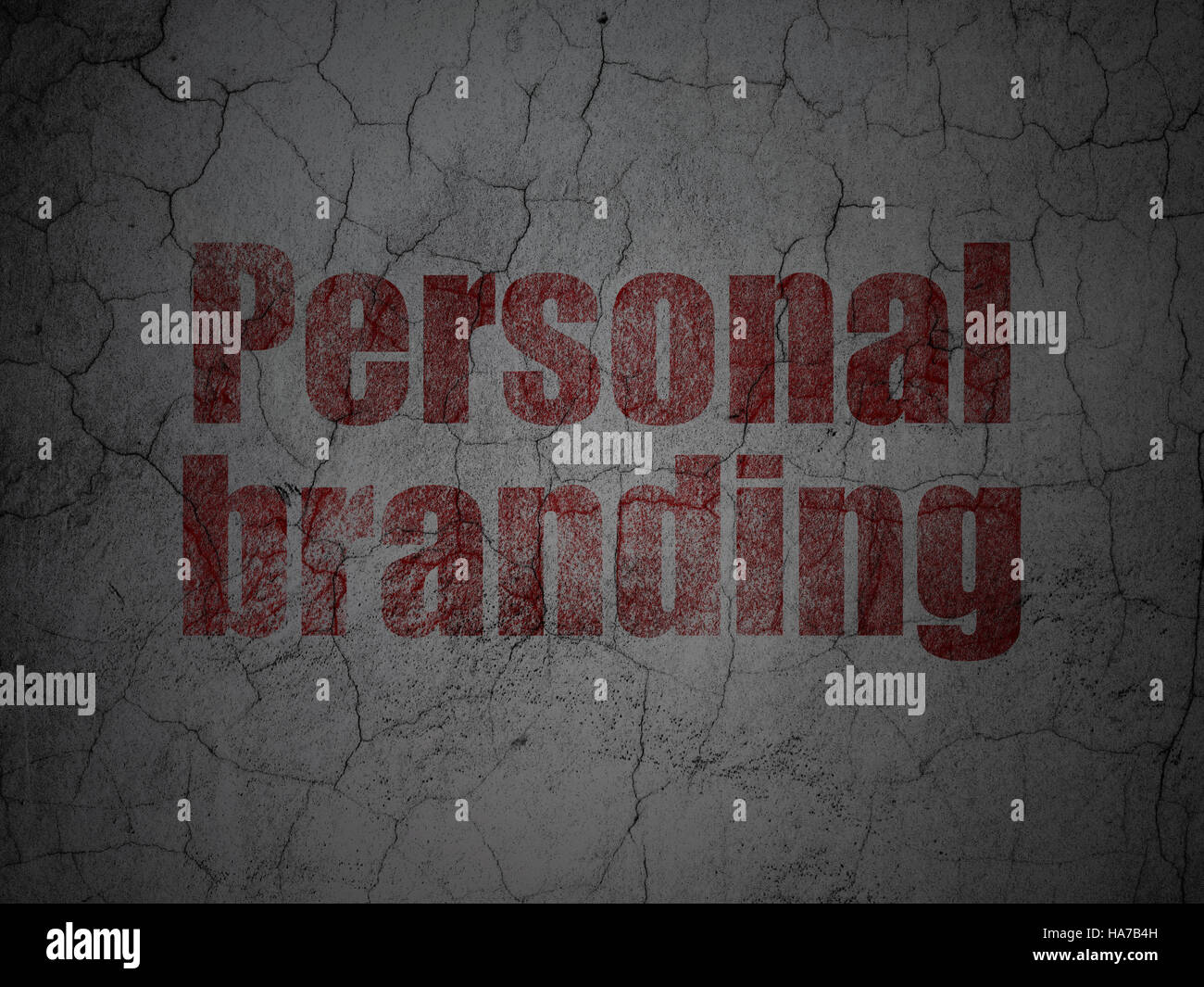 Marketing concept: Personal Branding on grunge wall background Stock ...