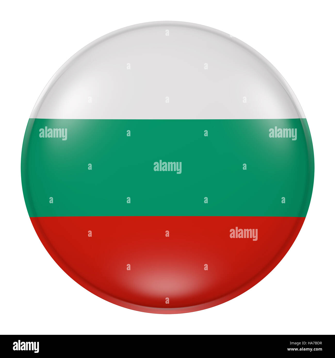 3d rendering of Bulgaria flag on a button Stock Photo - Alamy