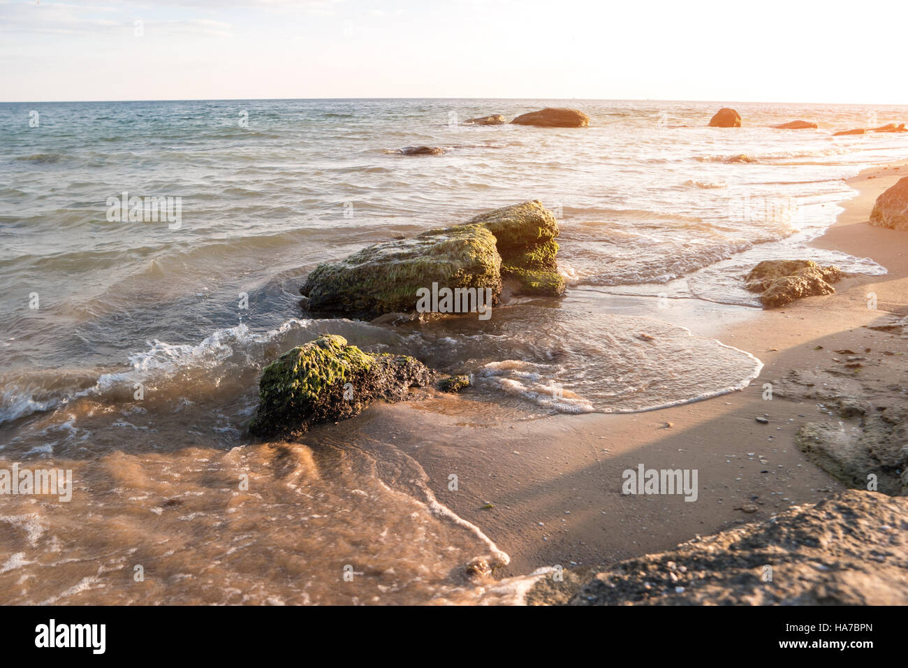 Rocks on the shore Stock Photo - Alamy