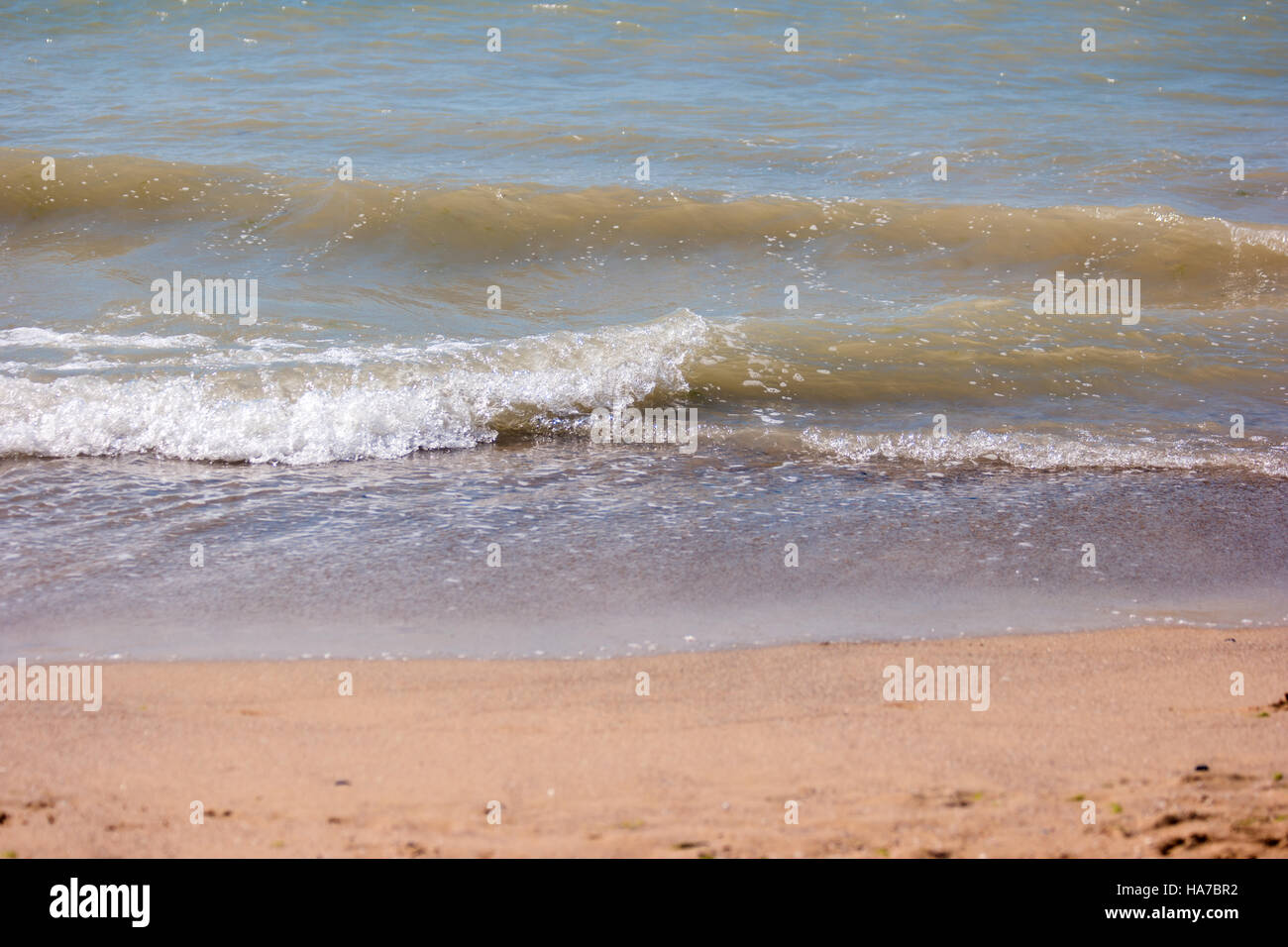 Water on shore Stock Photo - Alamy