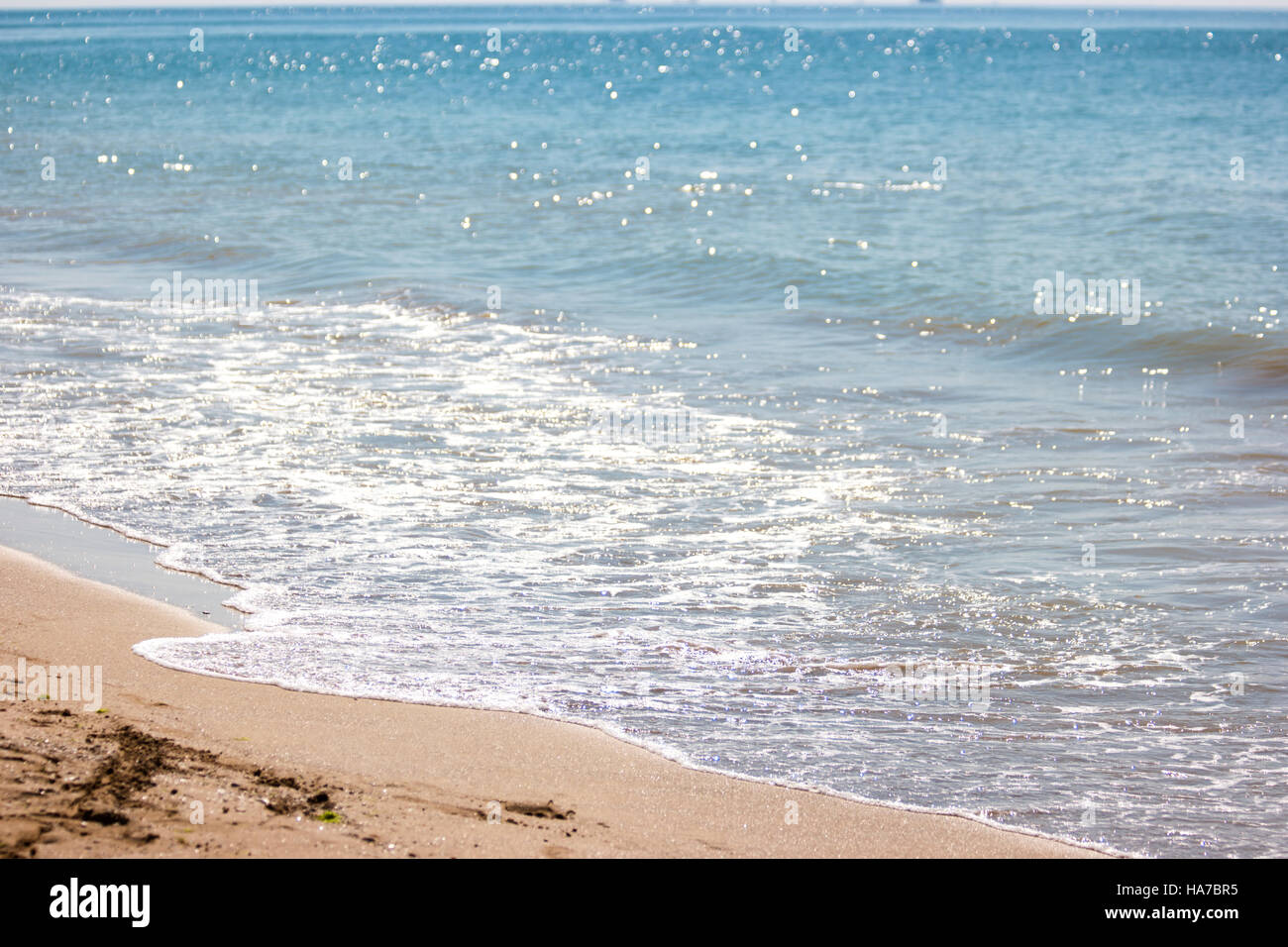 Water on seashore Stock Photo - Alamy