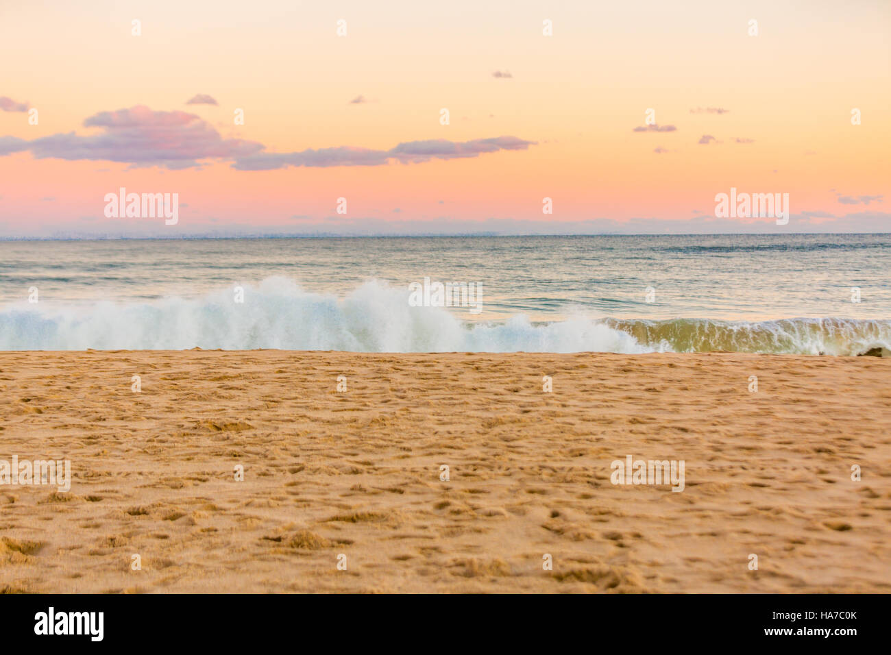 Empty beach sunset in hi-res stock photography and images - Alamy