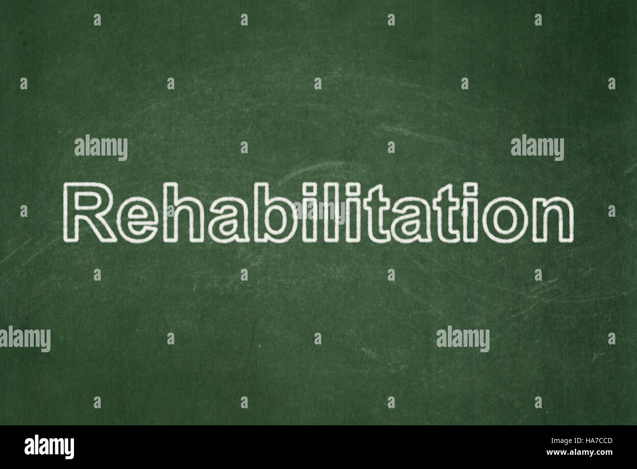 Healthcare concept: Rehabilitation on chalkboard background Stock Photo ...