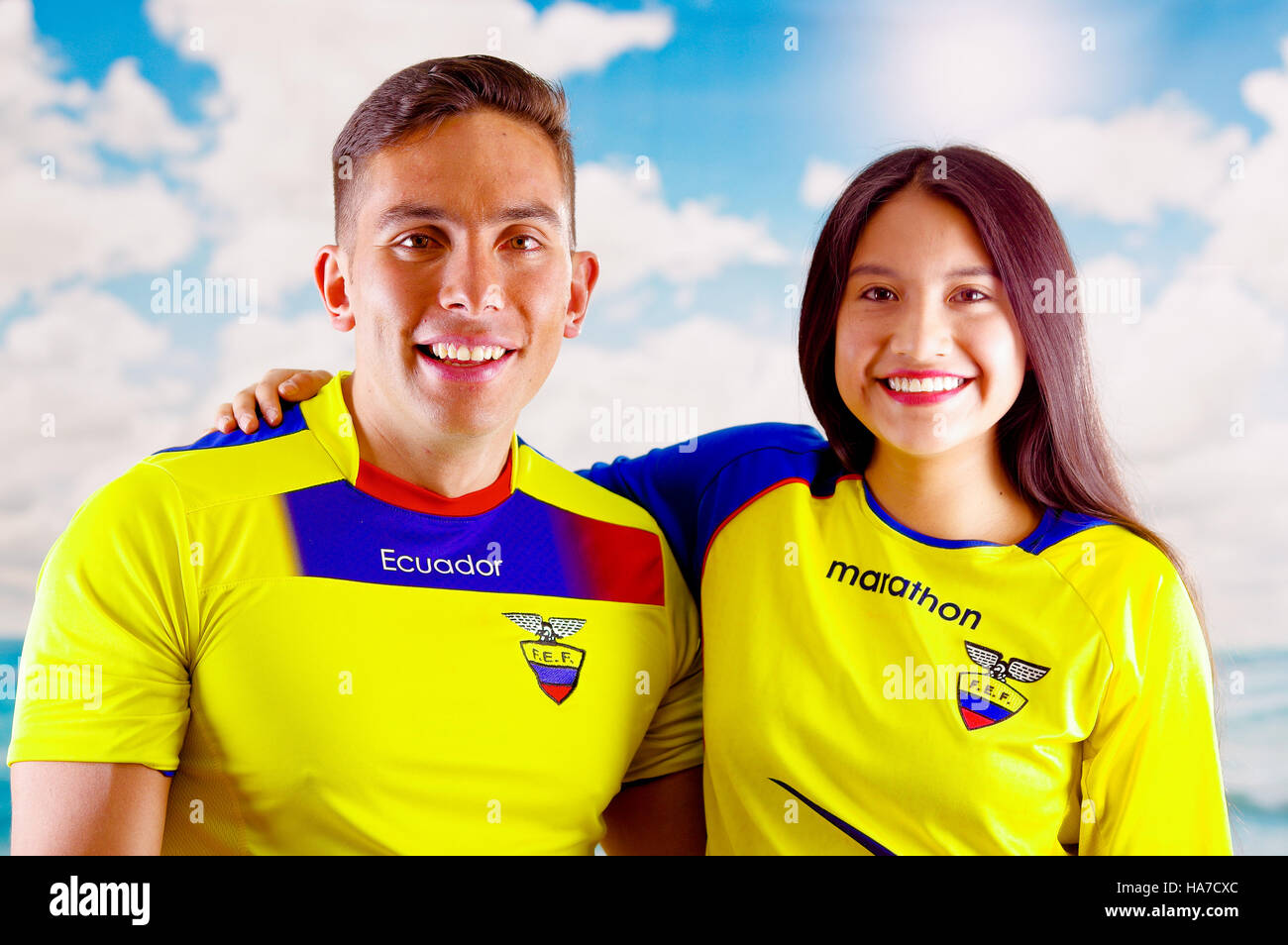 QUITO, ECUADOR -8 OCTOBER, 2016: Young ecuadorian couple wearing ...