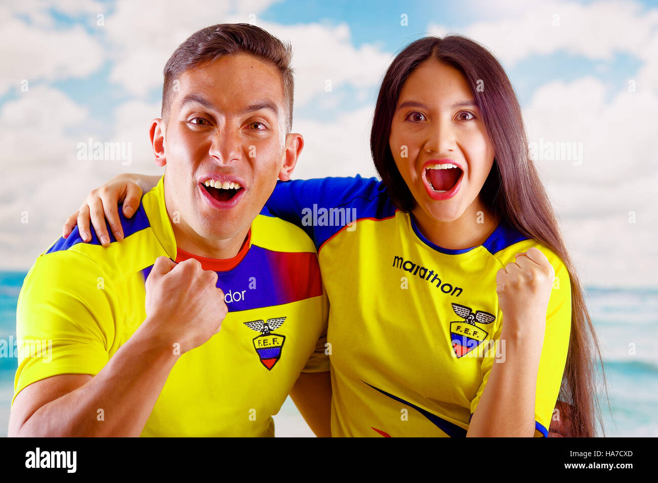 QUITO, ECUADOR -8 OCTOBER, 2016: Young ecuadorian couple wearing ...