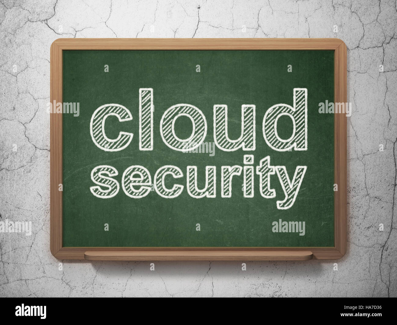 Cloud technology concept: Cloud Security on chalkboard background Stock ...