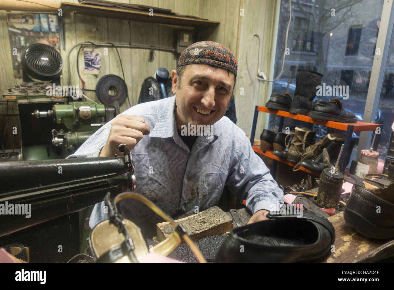 Shop Shoemaker Cobbler Cobbler High Resolution Stock Photography and ...
