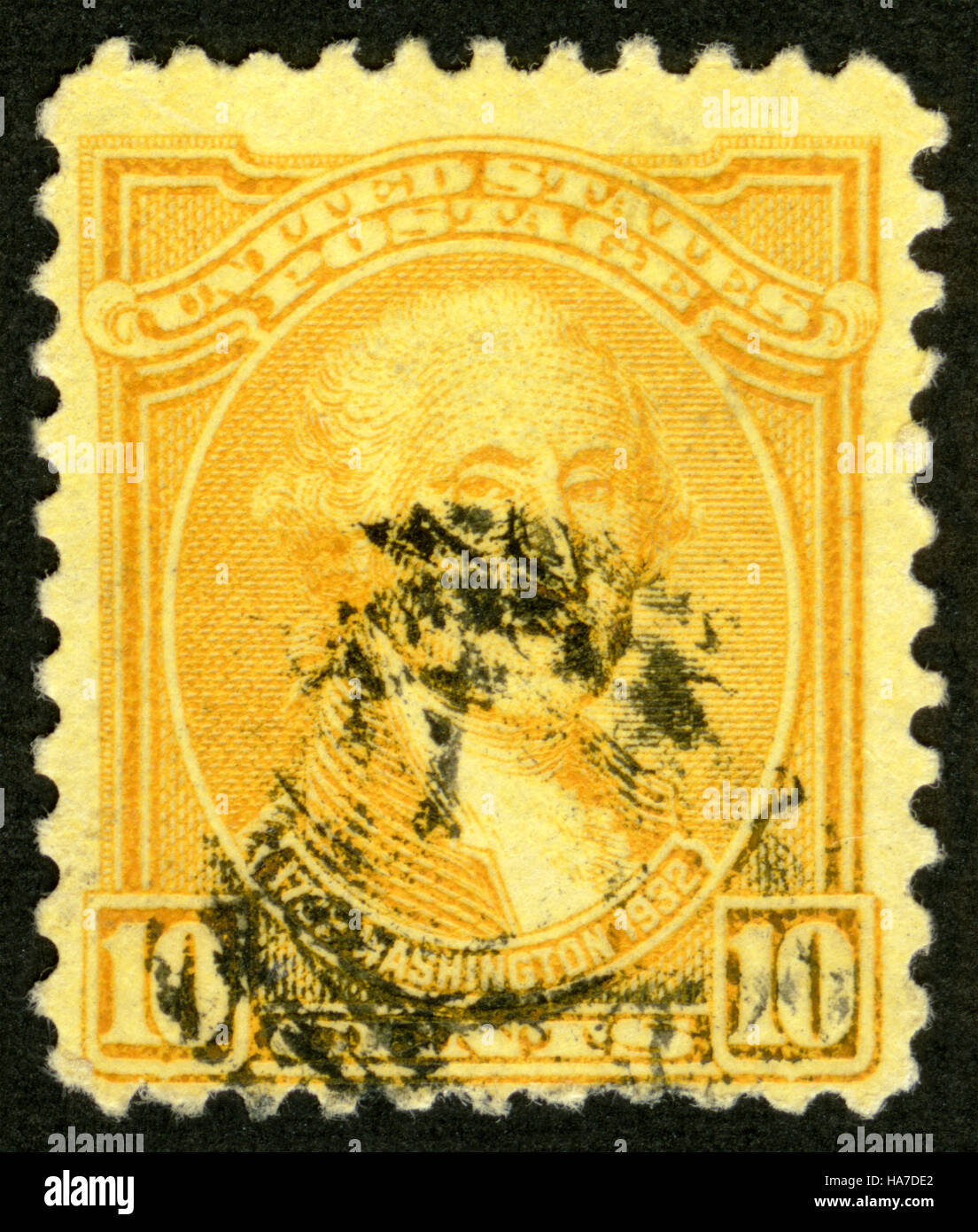 Postage Stamp Us Usa Washington President 1732 1932 Used Philately High ...