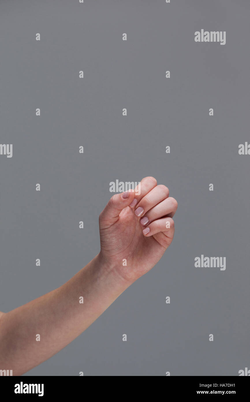 Hand of a woman with manicured nails Stock Photo - Alamy