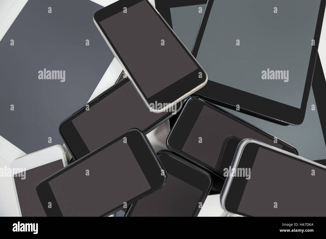 Digital tablets and mobile phones Stock Photo - Alamy
