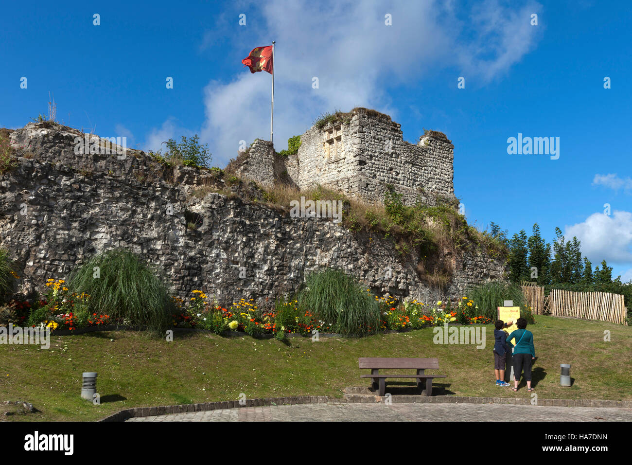 Fécamp (northern France): the castle Stock Photo - Alamy