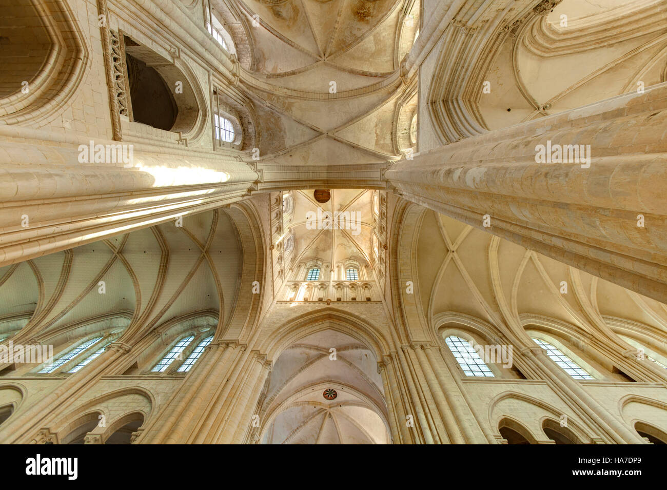 Fécamp (northern France): Abbey Church of the Holy Trinity Stock Photo ...