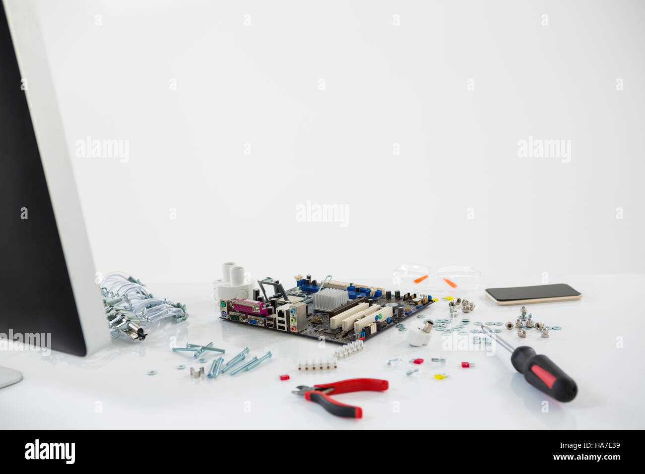 Spare parts of motherboard Stock Photo - Alamy