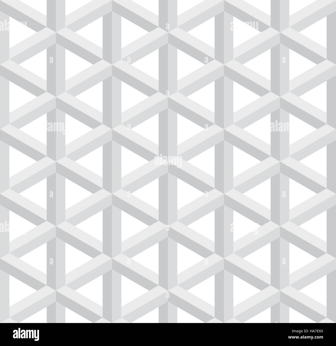 Neutral Isometric Seamless Pattern. 3D Optical Illusion Background Texture. Editable Vector ...