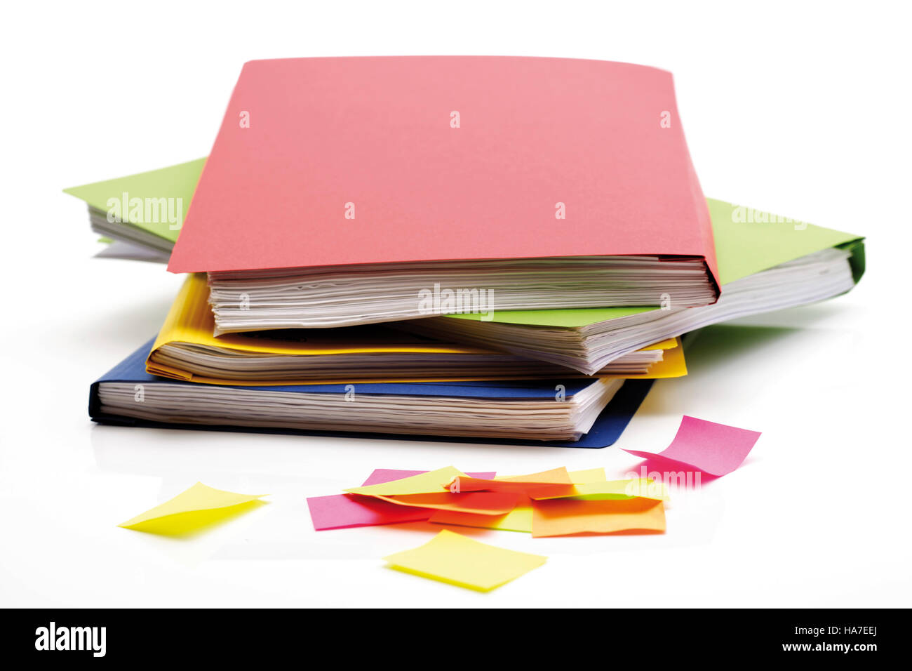 Folder and leaflet note pads Stock Photo - Alamy