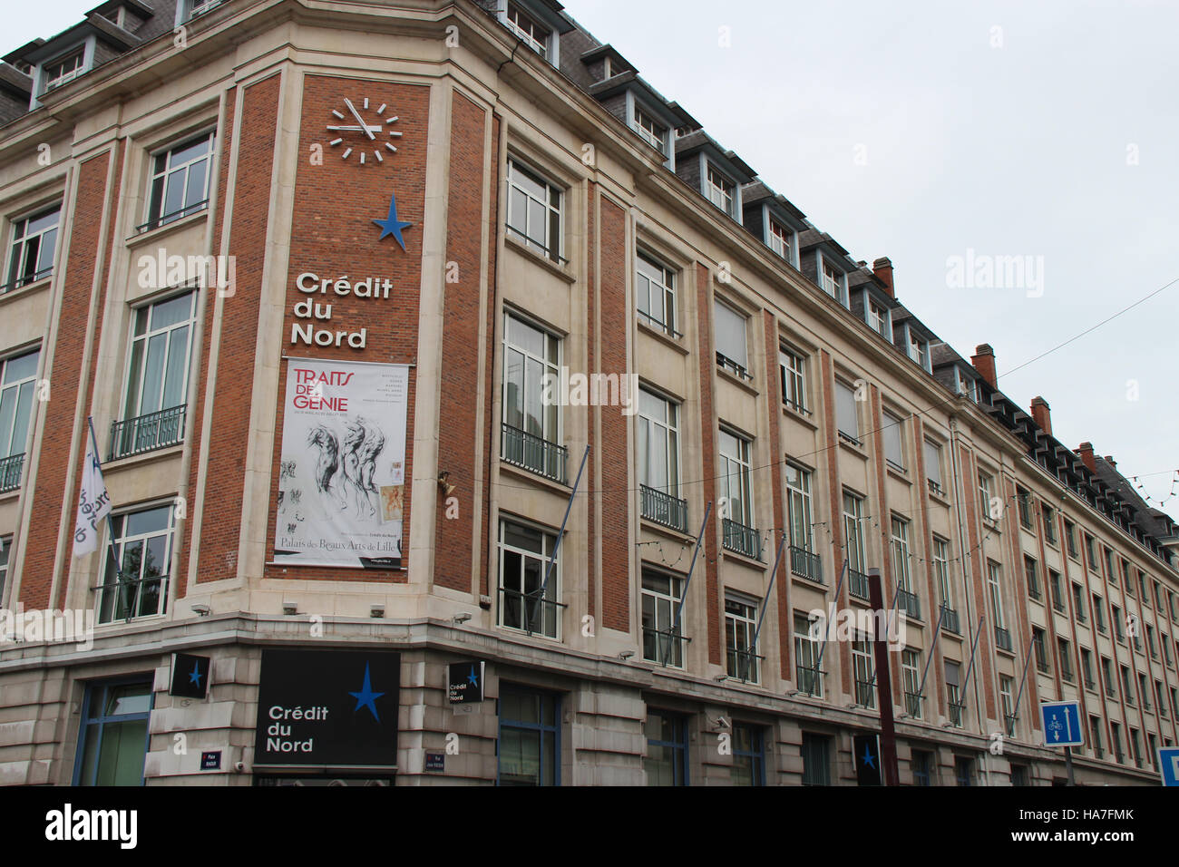 A brick-built building in Lille (France Stock Photo - Alamy