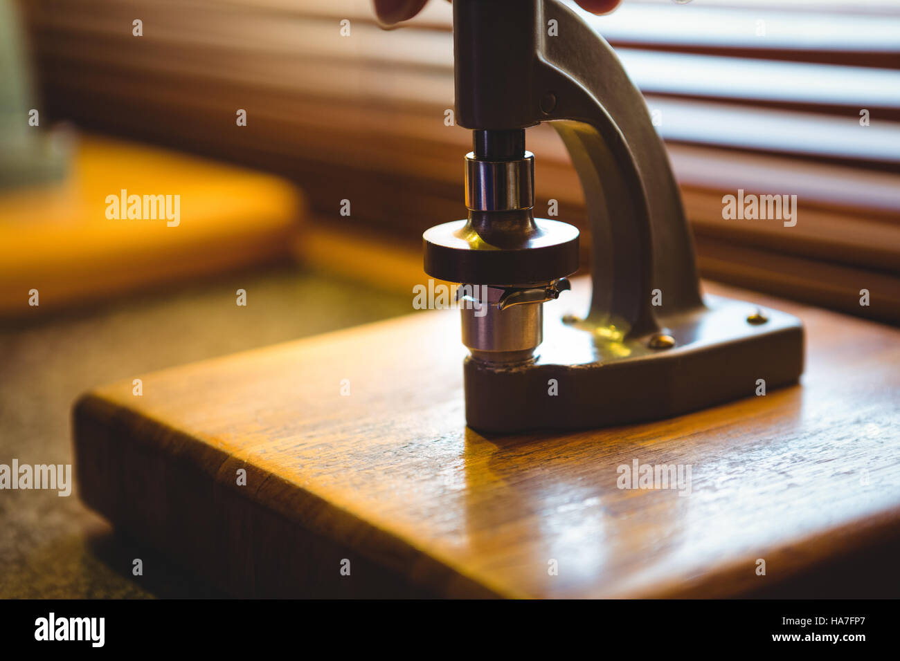 Microscope in a horology workshop Stock Photo - Alamy