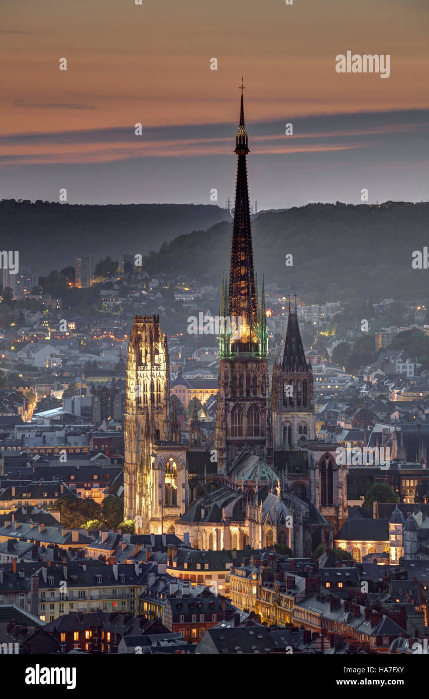 Rouen (northern France): Notre-Dame de Rouen cathedral Stock Photo - Alamy