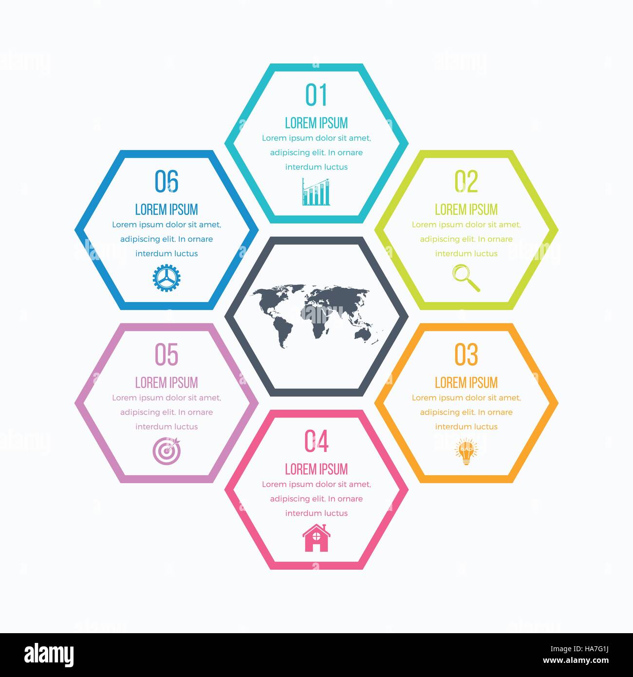 Vector illustration infographics six hexagons Stock Vector Image & Art ... Vector illustration infographics six hexagons Stock Vector Image & Art ...