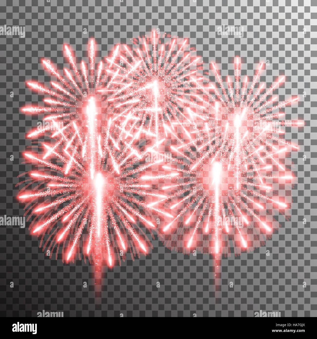 isolated realistic vector fireworks Stock Vector Image & Art - Alamy