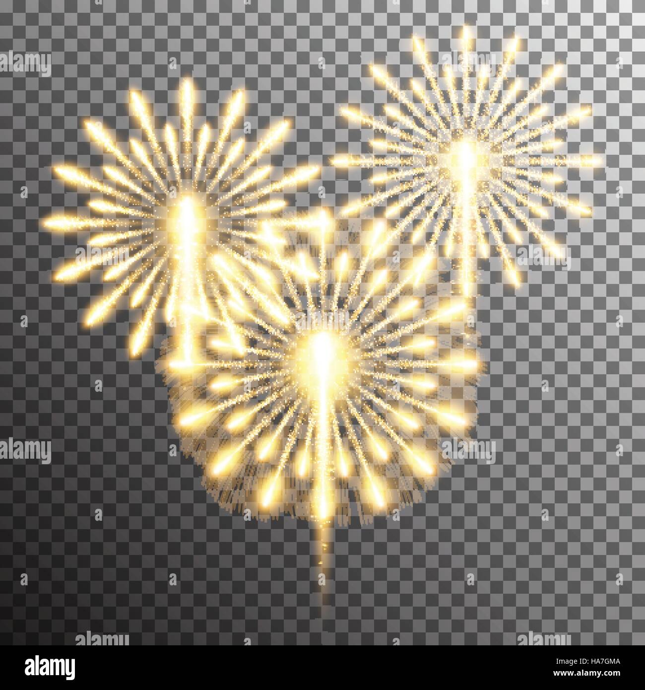 isolated realistic vector fireworks Stock Vector Image & Art - Alamy