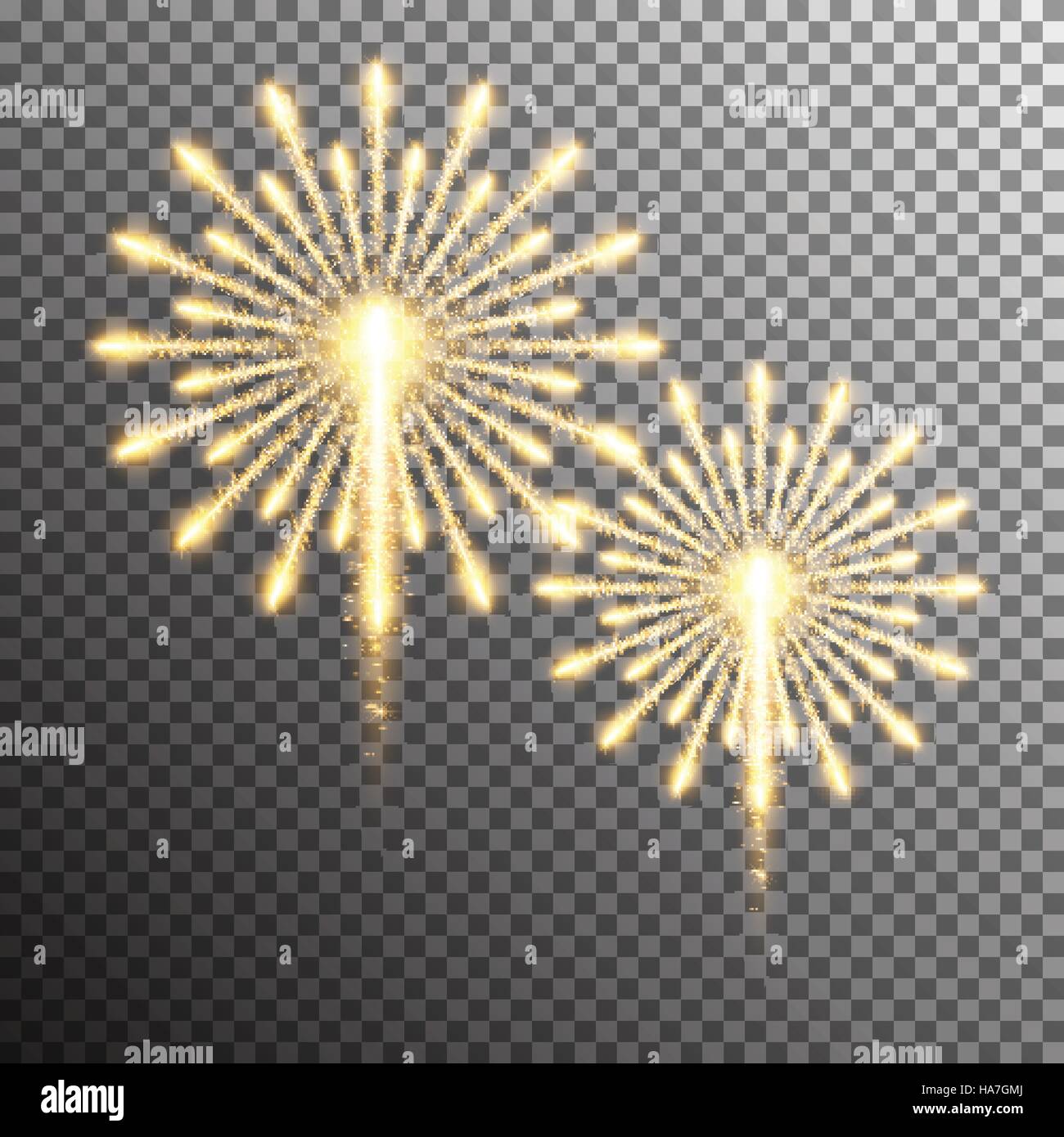 isolated realistic vector fireworks Stock Vector Image & Art - Alamy