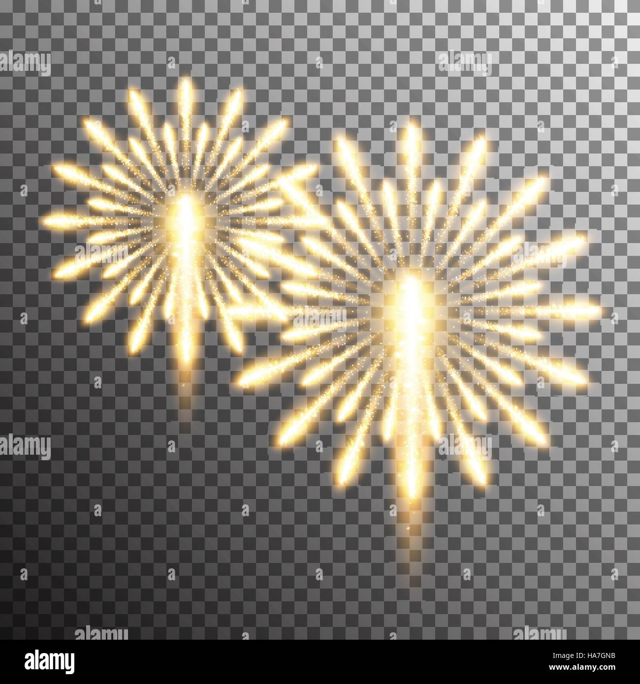 isolated realistic vector fireworks Stock Vector Image & Art - Alamy