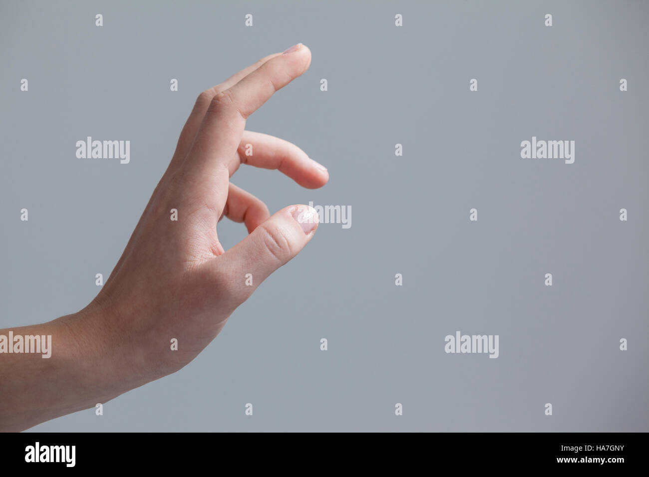 Woman making gestures hand hi-res stock photography and images - Alamy