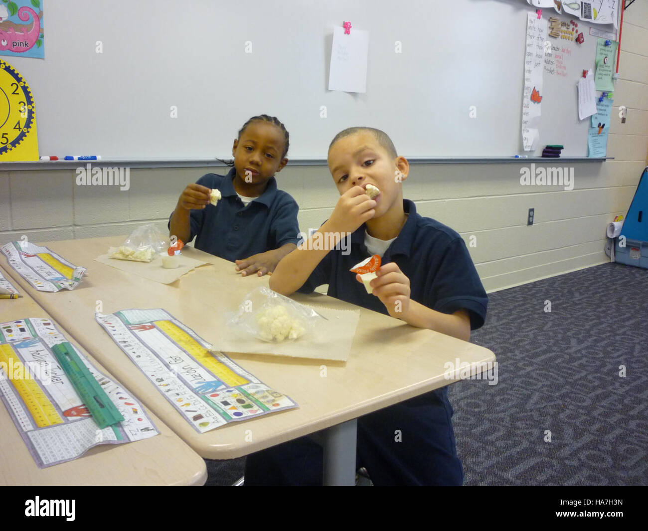 Students at EJ Brown School participate in the Fresh Fruit and ...