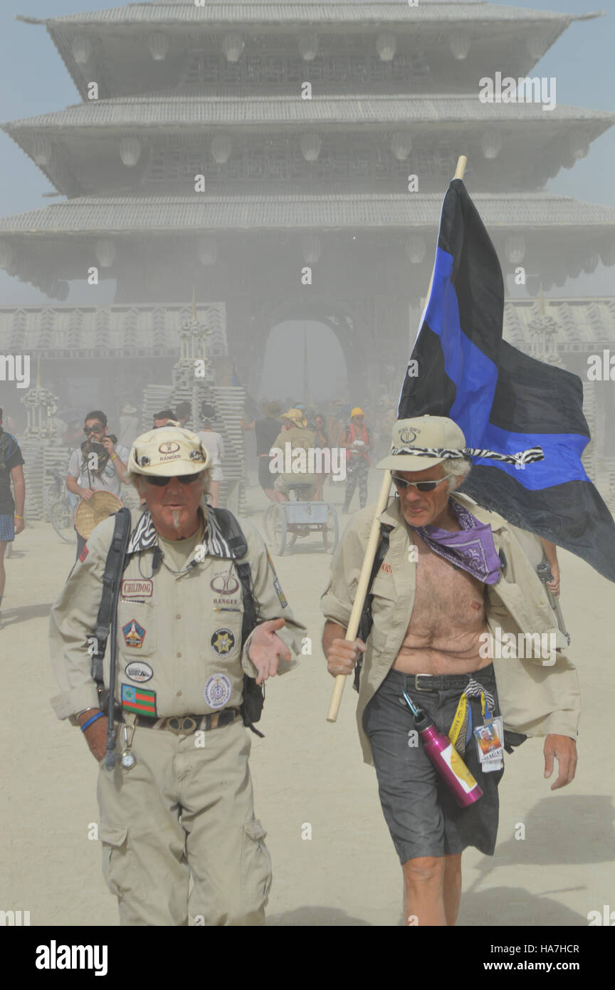 Black Rock Rangers participate in a memorial ceremony honoring law ...