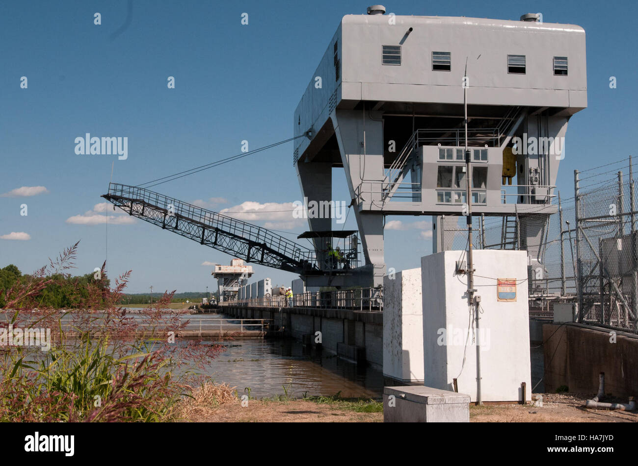 The Army Corps of Engineers works on channel control and flood ...