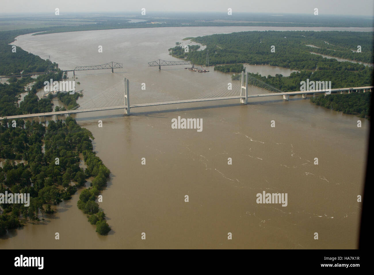 Flooding in Greenville, MS, affected local farms, roads, and natural ...